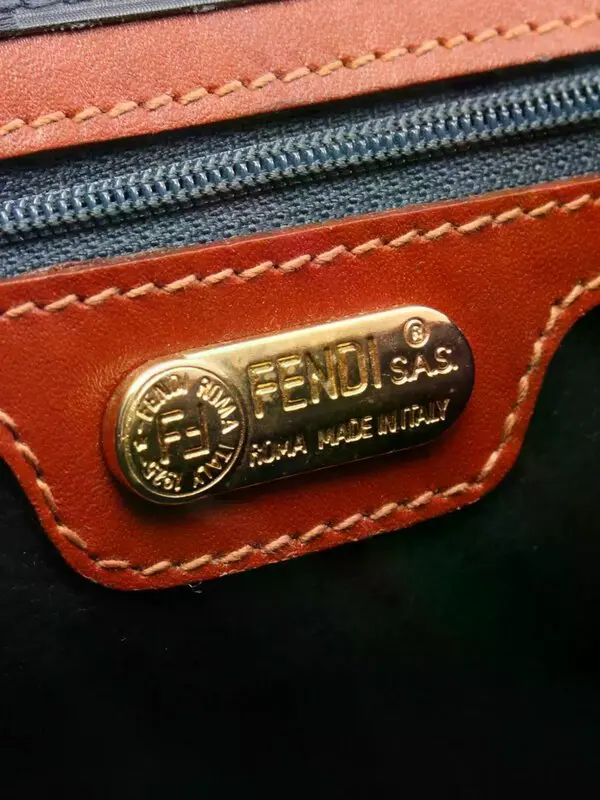 Fendi Pequin Coated Canvas Crossbody Bag
