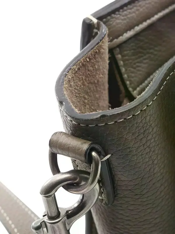 Celine Leather Luggage Tote Satchel - Grey