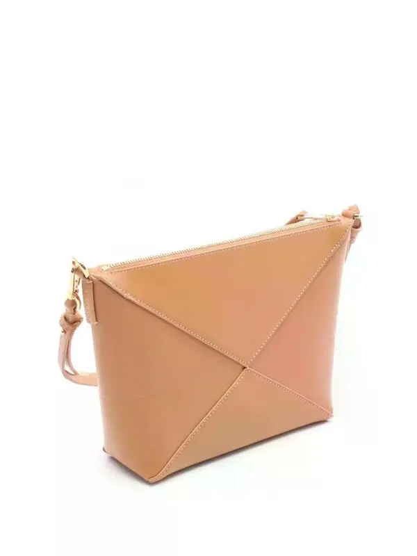 Loewe 2024 Shiny Nappa Puzzle Fold Pouch Shoulder Bag