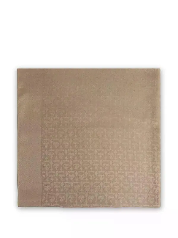FERRAGAMO Gancini-monogram Scarf - Neutrals