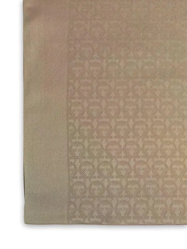 FERRAGAMO Gancini-monogram Scarf - Neutrals