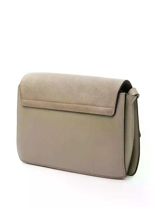 Chloé Suede And Calfskin Faye Crossbody Bag - Brown
