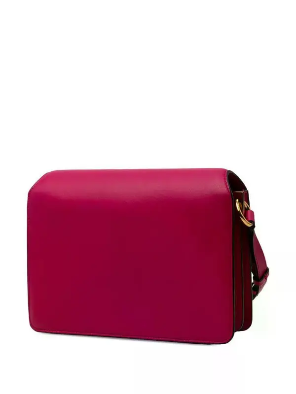 FERRAGAMO Calfskin Joanne Gancini Crossbody Bag - Pink