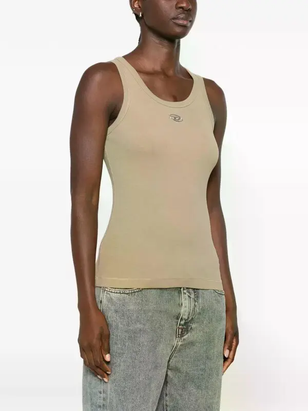 DIESEL® Ribbed-knit Tank Top - Neutrals
