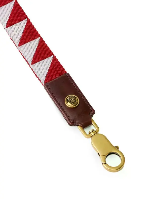 Versace Ribbon Keychain With Medusa Hardware