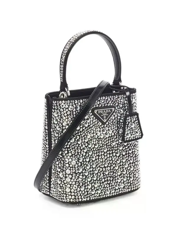 Prada Panier Crystal-embellished Handbag