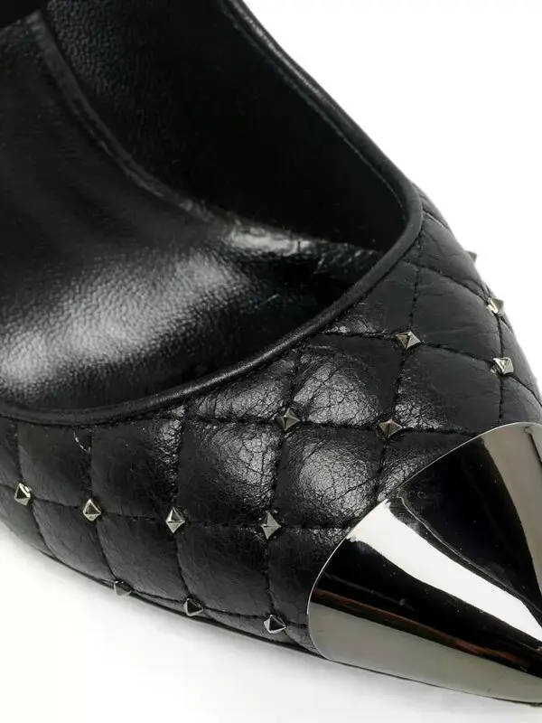 Valentino Garavani Rockstud Quilted Leather Heeled Pumps