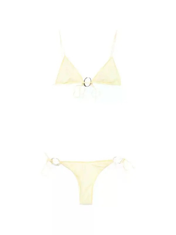 Oseree Ring Detail Bikini - Yellow