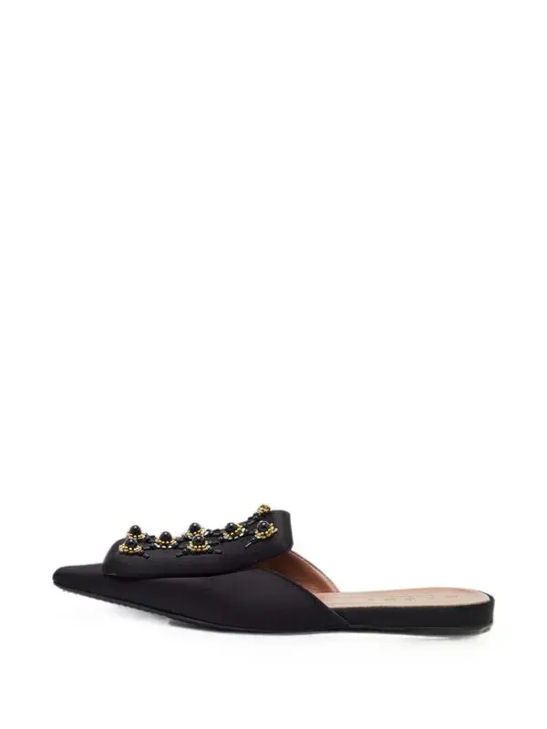 Marni Embellished Pointed-toe Mules