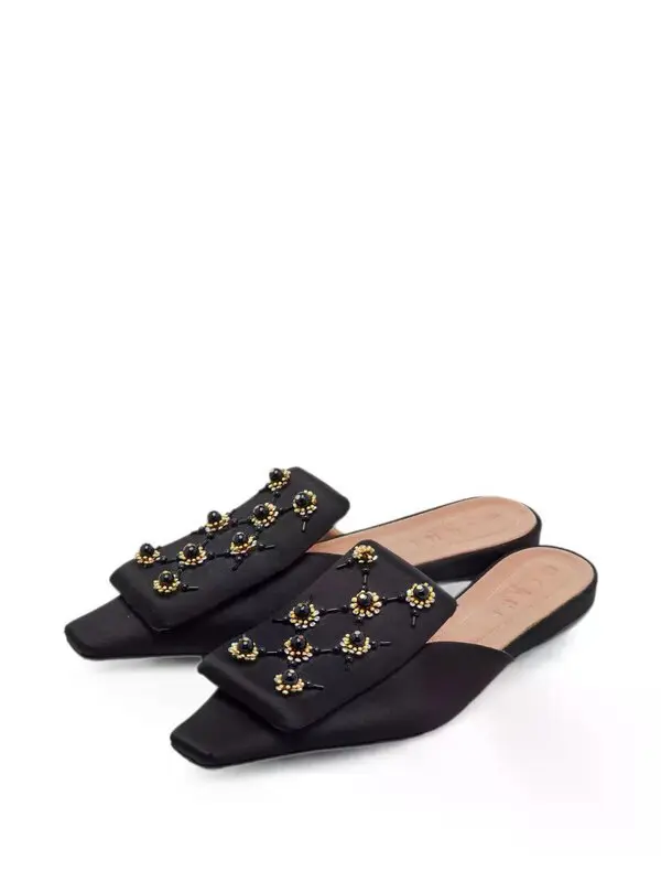Marni Embellished Pointed-toe Mules