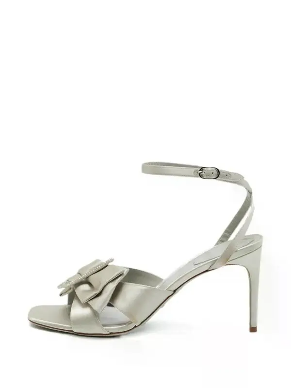 Rene Caovilla Sara Bow-embellished Sandals - Silver