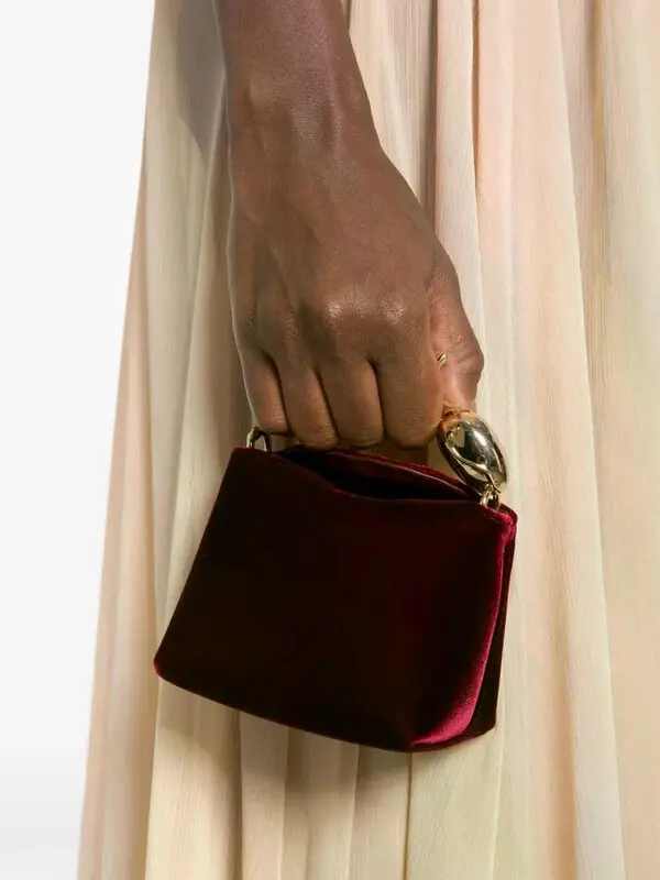 Erdem Micro Bloom Velvet Tote Bag - Red