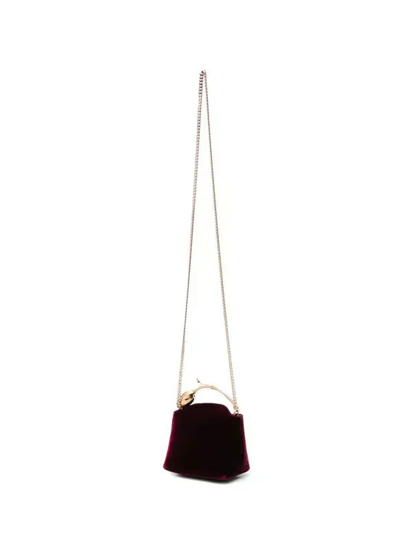 Erdem Micro Bloom Velvet Tote Bag - Red