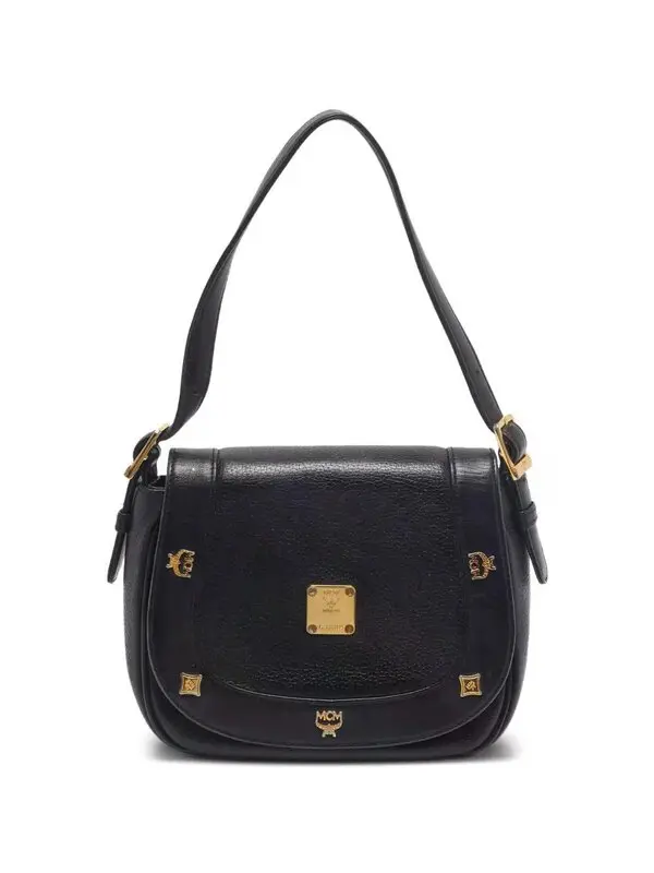 Mcm Flap Shoulder Bag - Black