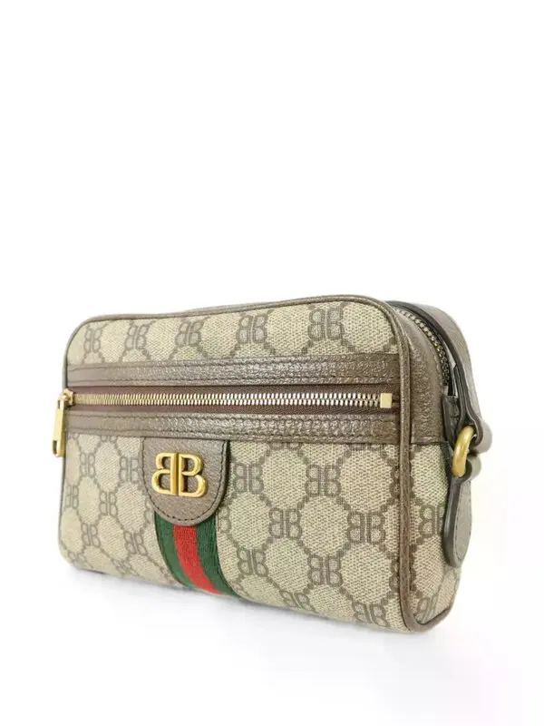 Balenciaga X Gucci The Hacker Project Bb Monogram Shoulder Bag