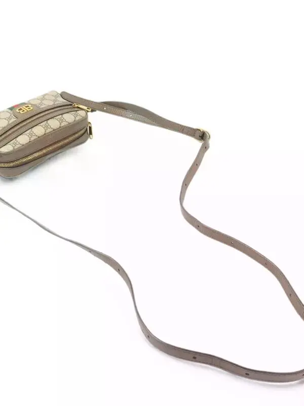 Balenciaga X Gucci The Hacker Project Bb Monogram Shoulder Bag