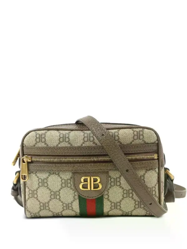 Balenciaga The Hacker Project Bb Monogram Shoulder Bag - Neutrals