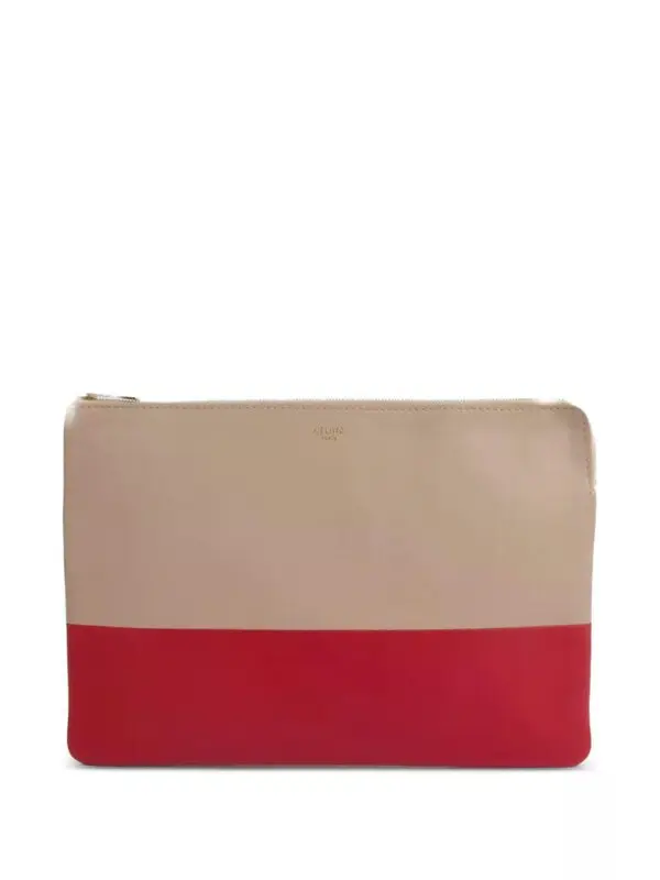 Celine Two-tone Leather Clutch Bag