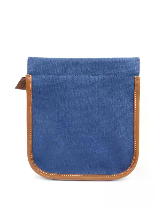 Hermès Camaiueu Embroidered-logo Pouch