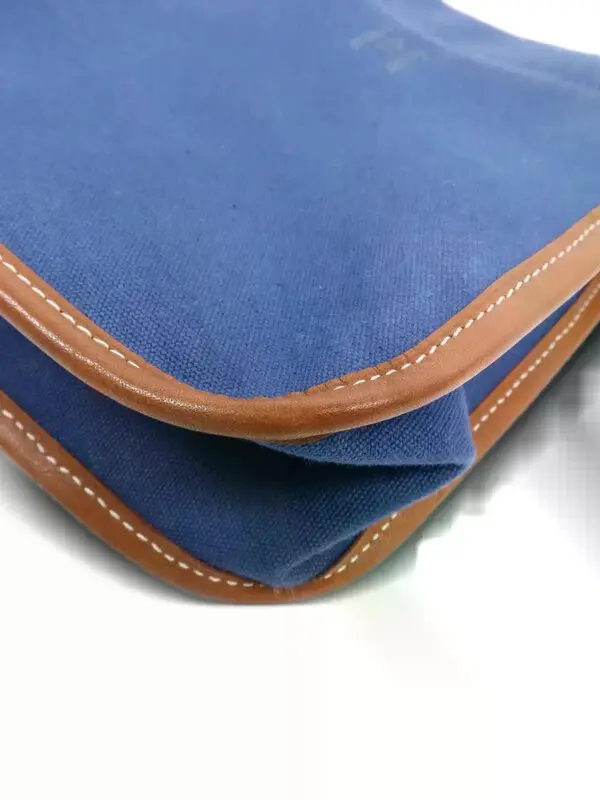 Hermès Camaiueu Embroidered-logo Pouch