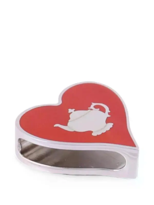 Hermès Enamel Heart Teapot Charm