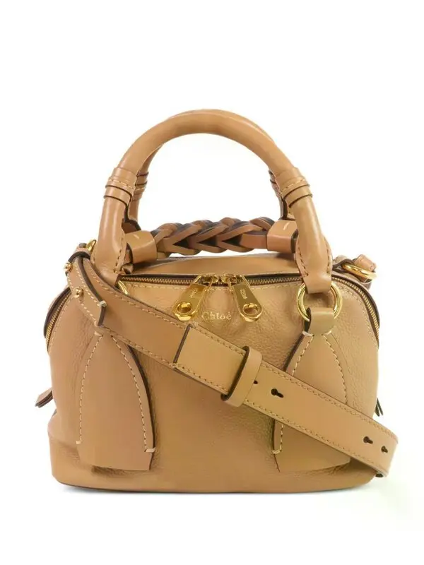Chloé Daria Calfskin Tote Bag - Brown