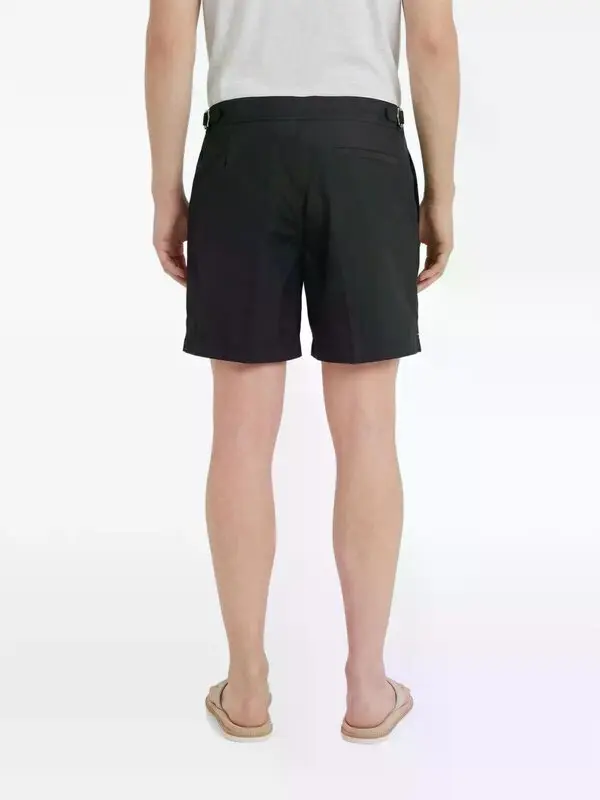 Brunello Cucinelli Logo-detail Buckle-details Swim Shorts - Black