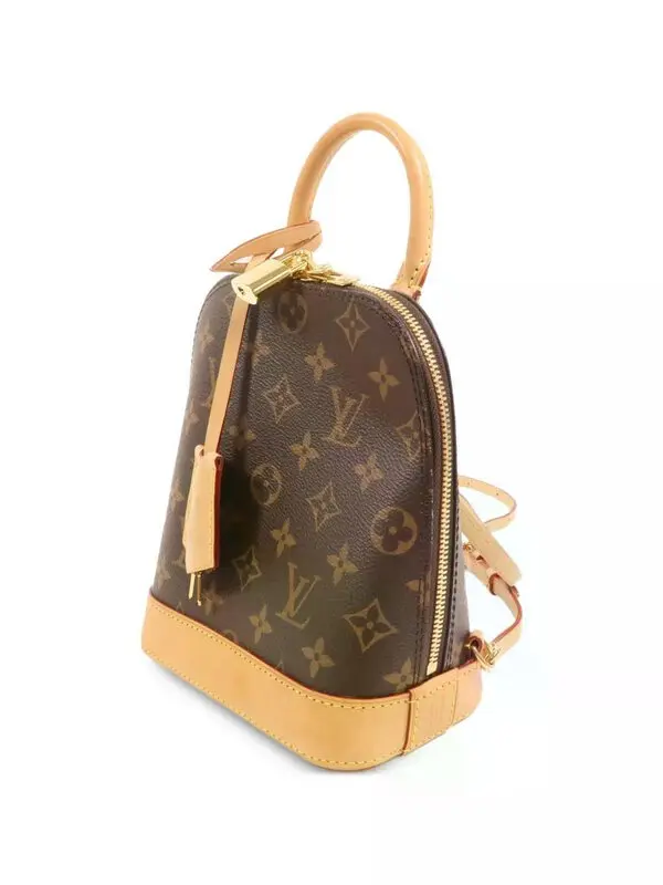 LOUIS VUITTON Alma Monogram Backpack - Brown