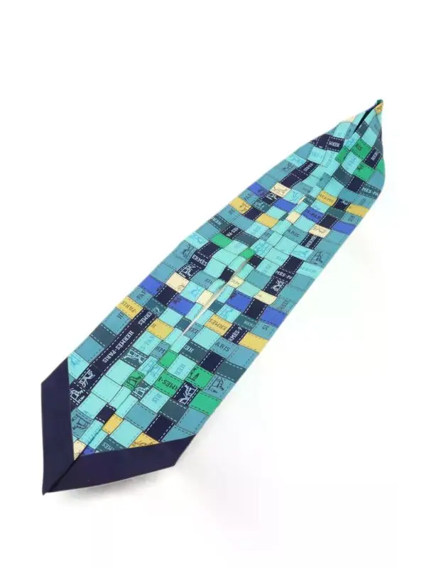 Hermès Print Silk Scarf