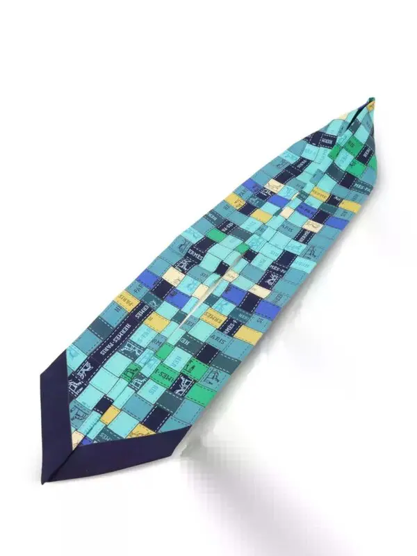 Hermès Print Silk Scarf