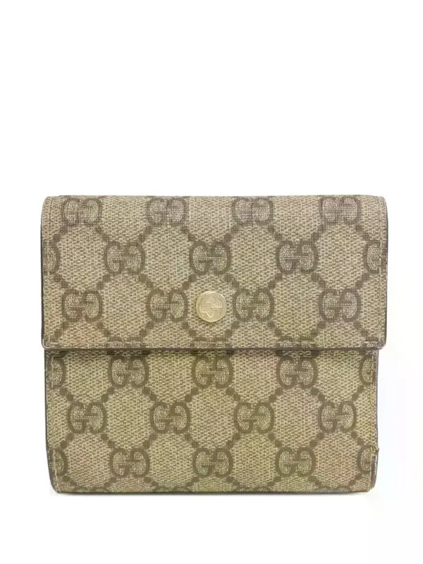 Gucci Gg Supreme Wallet - Neutrals
