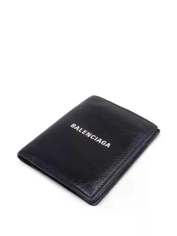 Balenciaga Logo Leather Wallet