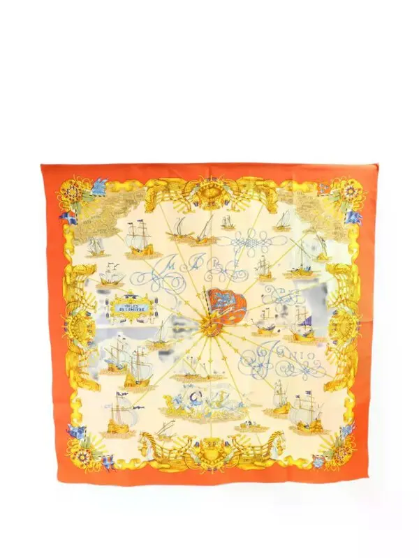 Hermès Voiles De Lumiere Scarf - Neutrals