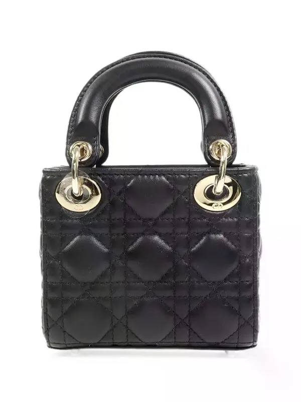 Dior Micro Lady Tote Bag - Black