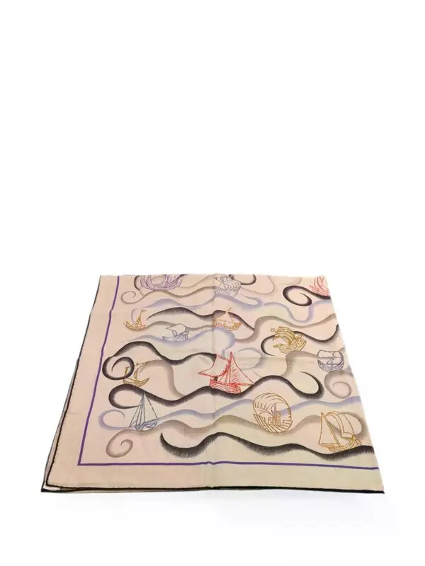 Hermès Graphic-print Shawl - Neutrals