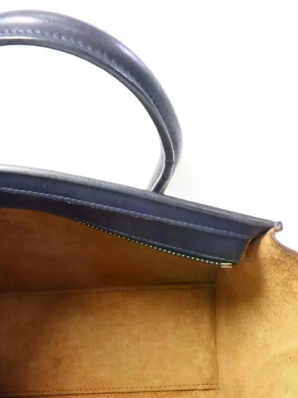 Celine Nano Luggage Leather Tote Bag - Yellow