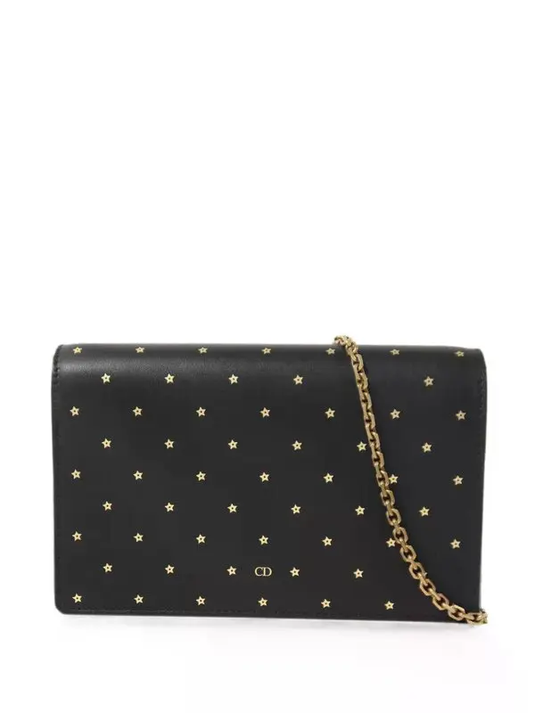 Dior Star-studded Leather Shoulder Bag