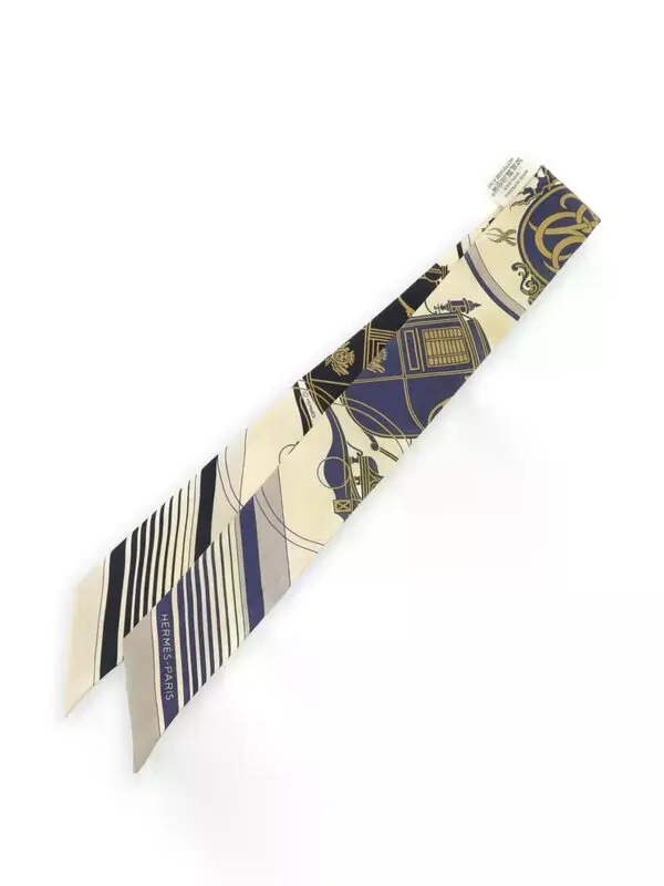 Hermès Twilly Silk Scarf - Neutrals