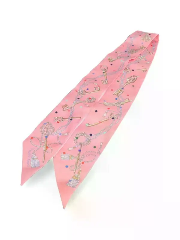 Hermès Twilly Key-print Scarf
