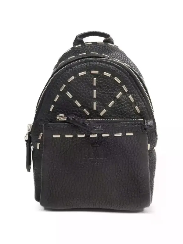 Fendi Selleria Roman Leather Backpack Charm