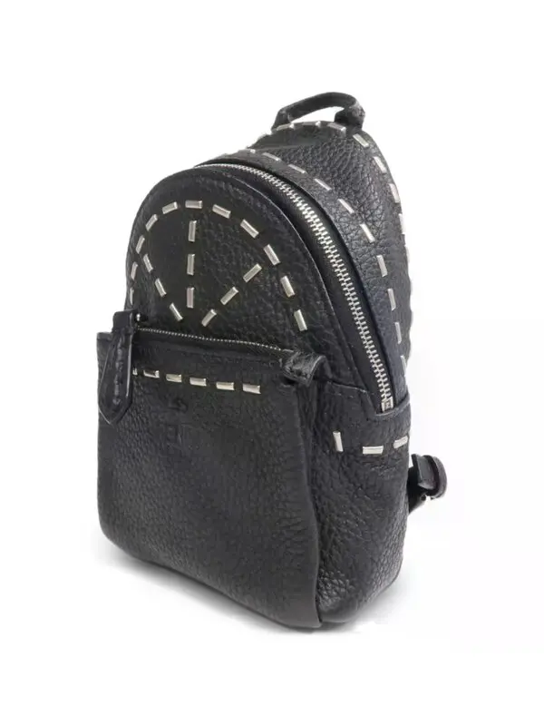 Fendi Selleria Roman Leather Backpack Charm