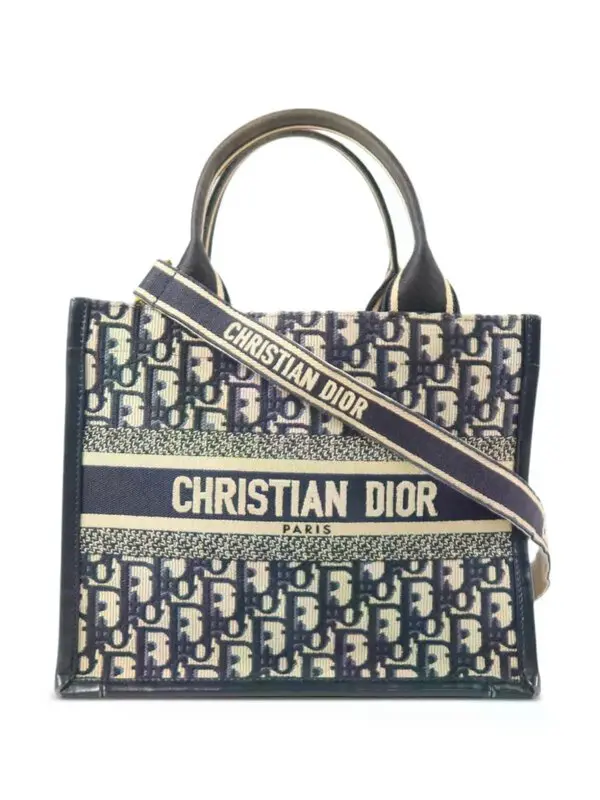 Dior Oblique Book Tote Bag - Blue