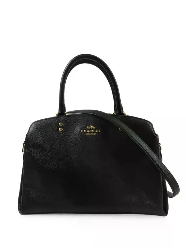 COACH VINTAGE Lillie Carryall Tote Bag - Black
