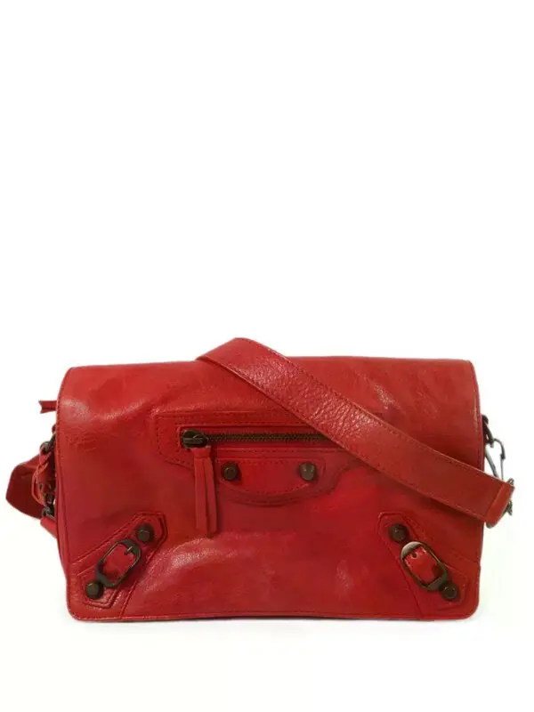 Balenciaga Studded Leather Shoulder Bag