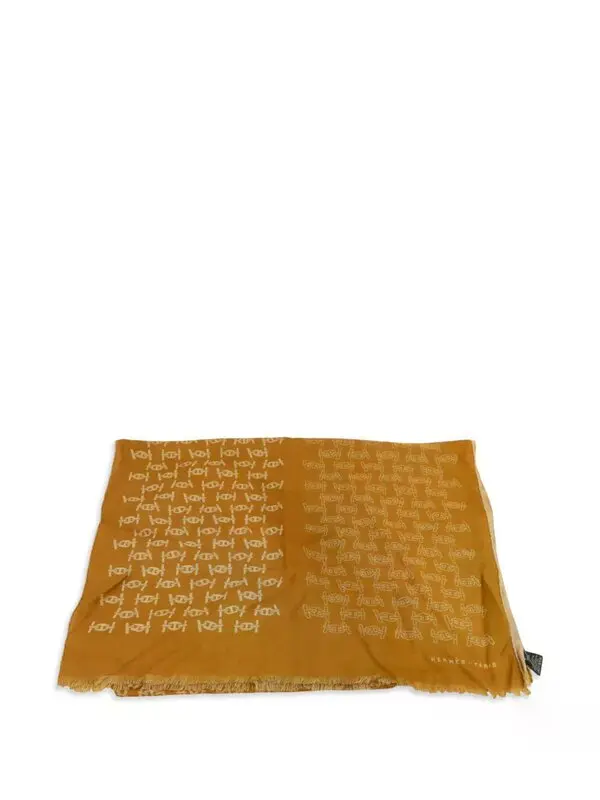 Hermès Maillons Rythmes Printed Scarf - Brown