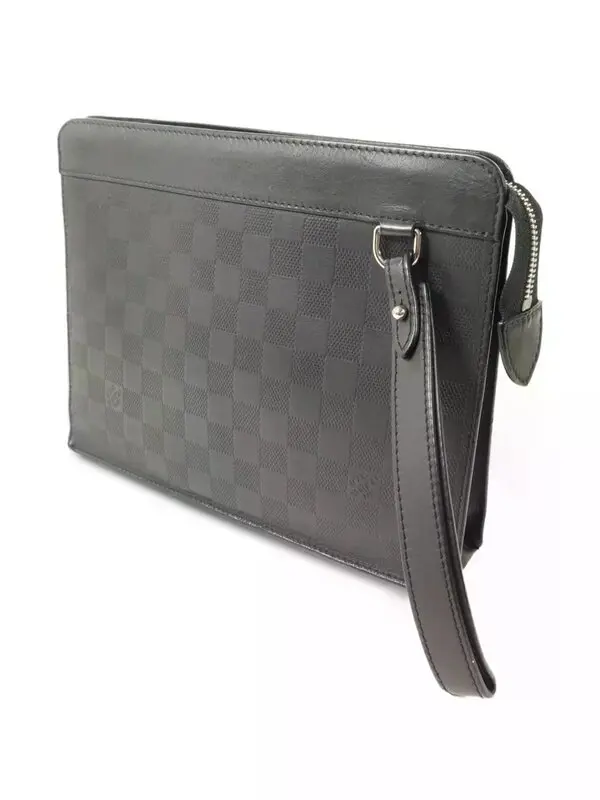 LOUIS VUITTON Damier Infini Stand Pouch Clutch Bag