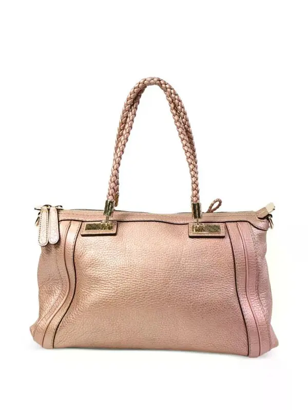 Gucci Metallic Pebbled Tote Bag