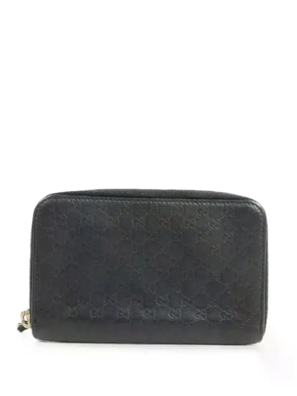 Gucci Gg Shw Zipper Wallet - Black