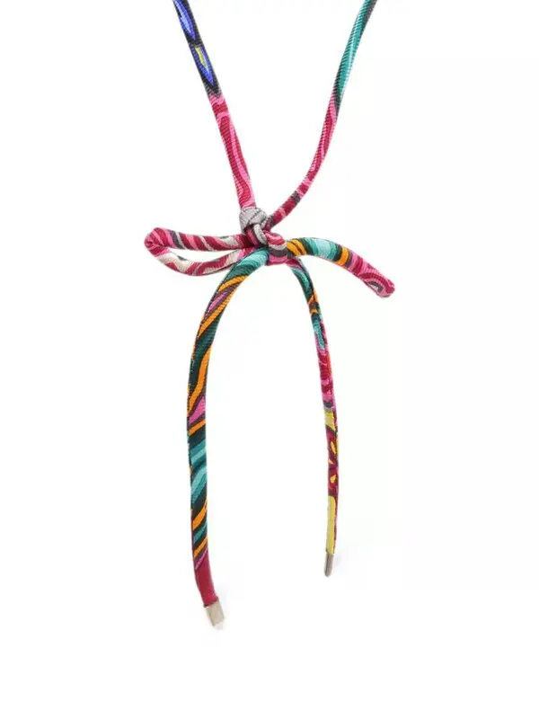 Hermès Silk Necklace - Pink