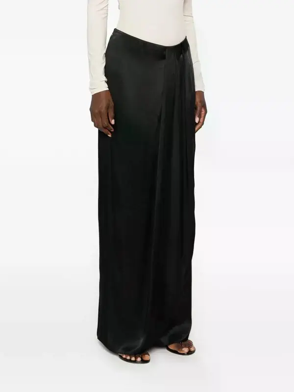 MAISON MARGIELA Straight Maxi Skirt - Black